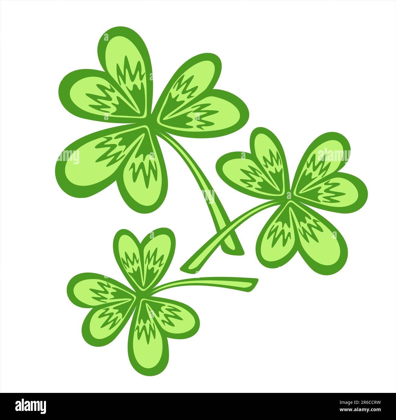 Stylized clover leaves hi-res stock photography and images - Alamy