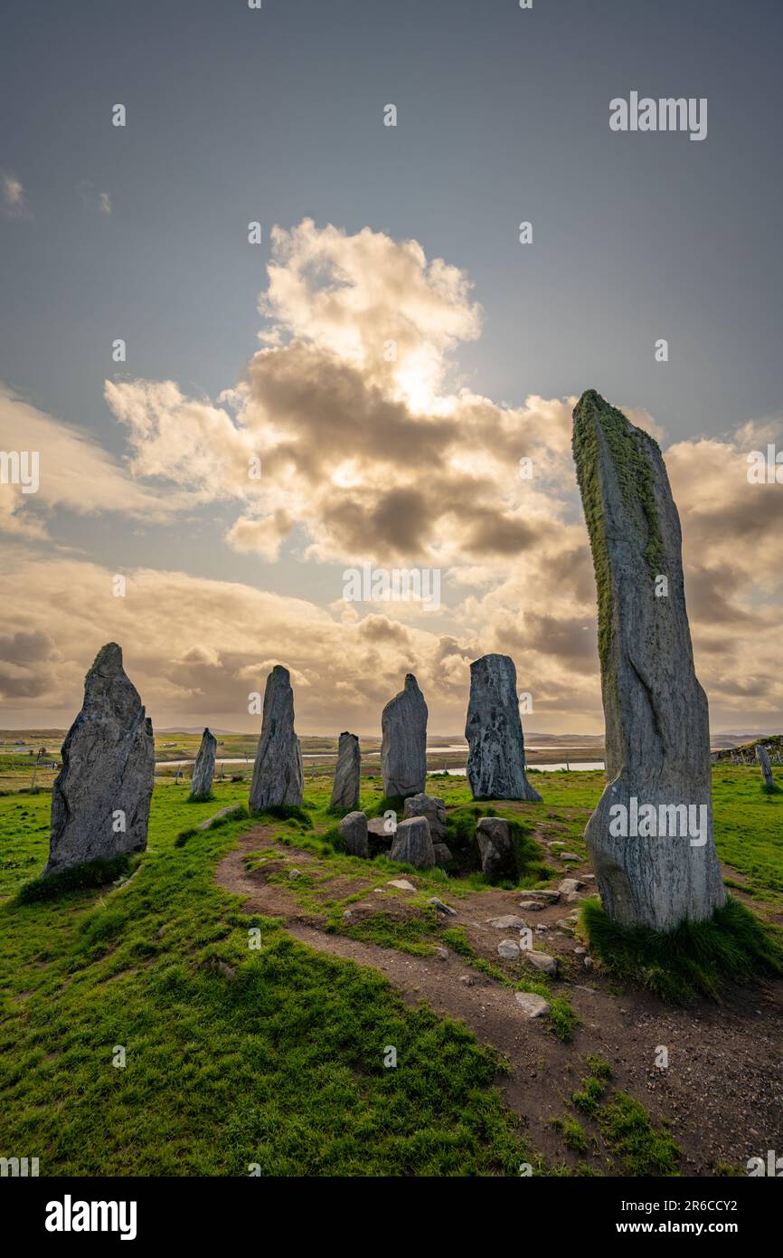 The neolithic stone circle of Callanish (Calanais) Isle of Lewis Stock Photo - Alamy
