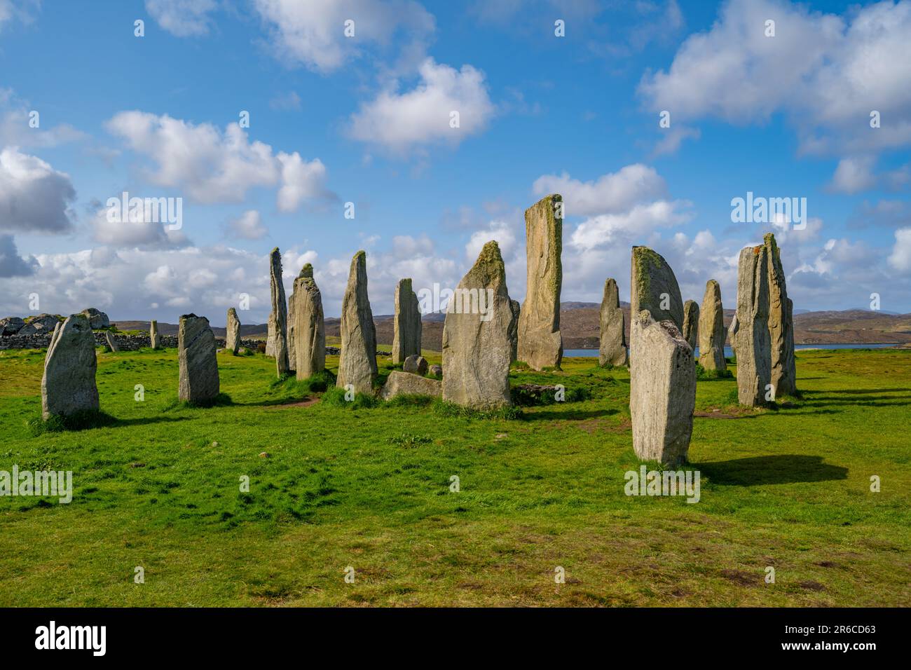 The neolithic stone circle of Callanish (Calanais) Isle of Lewis Stock ...