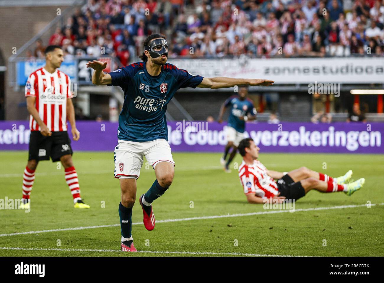 ROTTERDAM - Ramiz Zerrouki of FC Twente celebrates the 1-1 during the ...