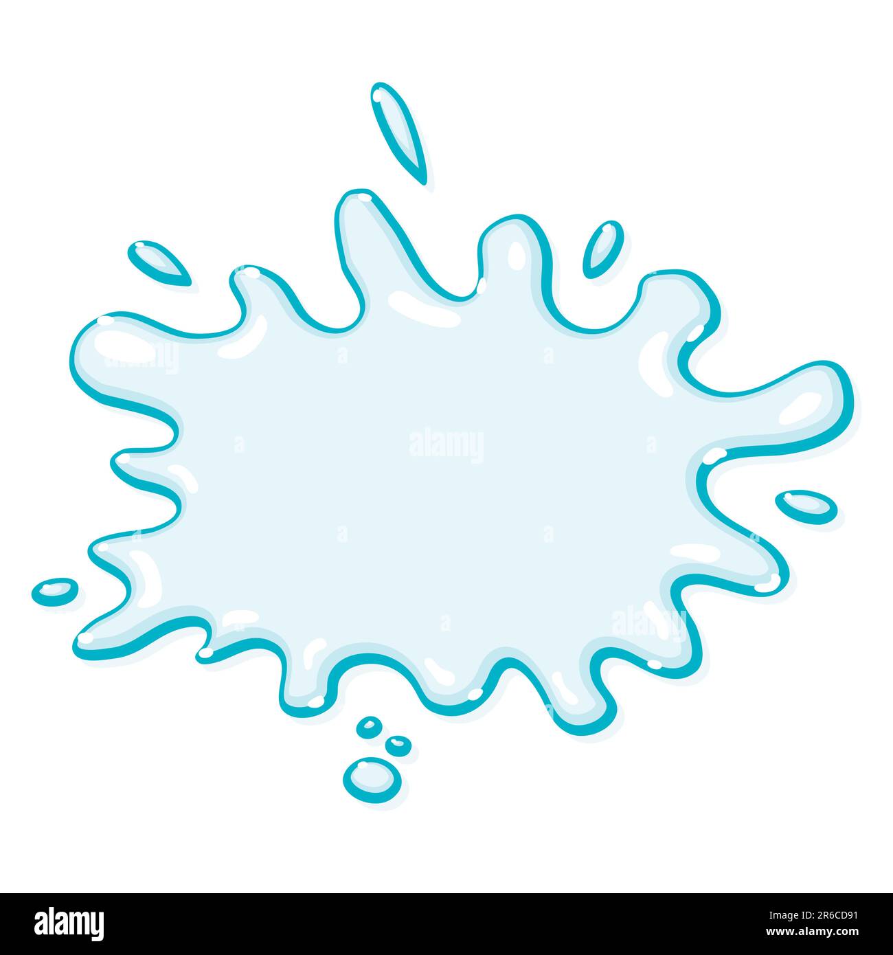 Water splash isolated over white square background Stock Vector Image ...