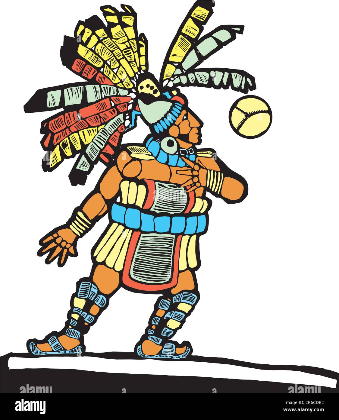 Ancient mayan ball game Stock Vector Images - Alamy