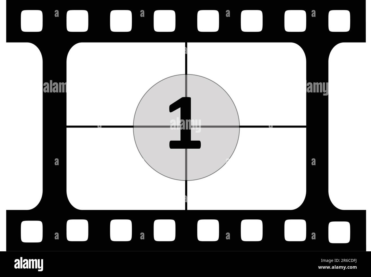 A vector representing a film countdown Stock Vector Image & Art - Alamy