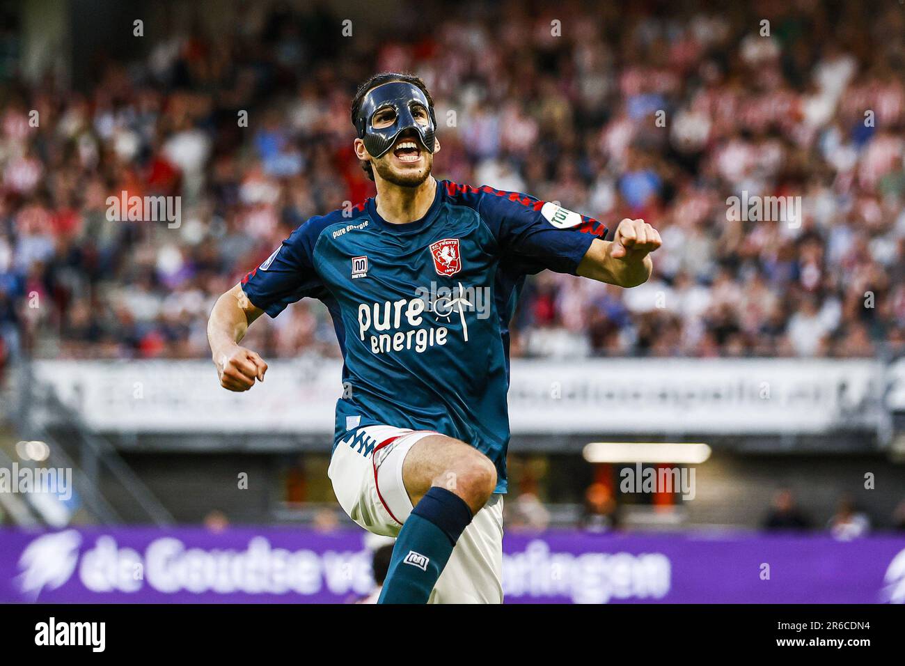 ROTTERDAM - Ramiz Zerrouki of FC Twente celebrates the 1-1 during the ...