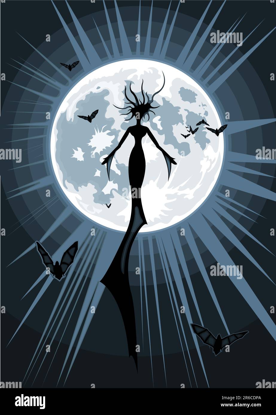 Image mystic witch girl Stock Vector Images - Alamy