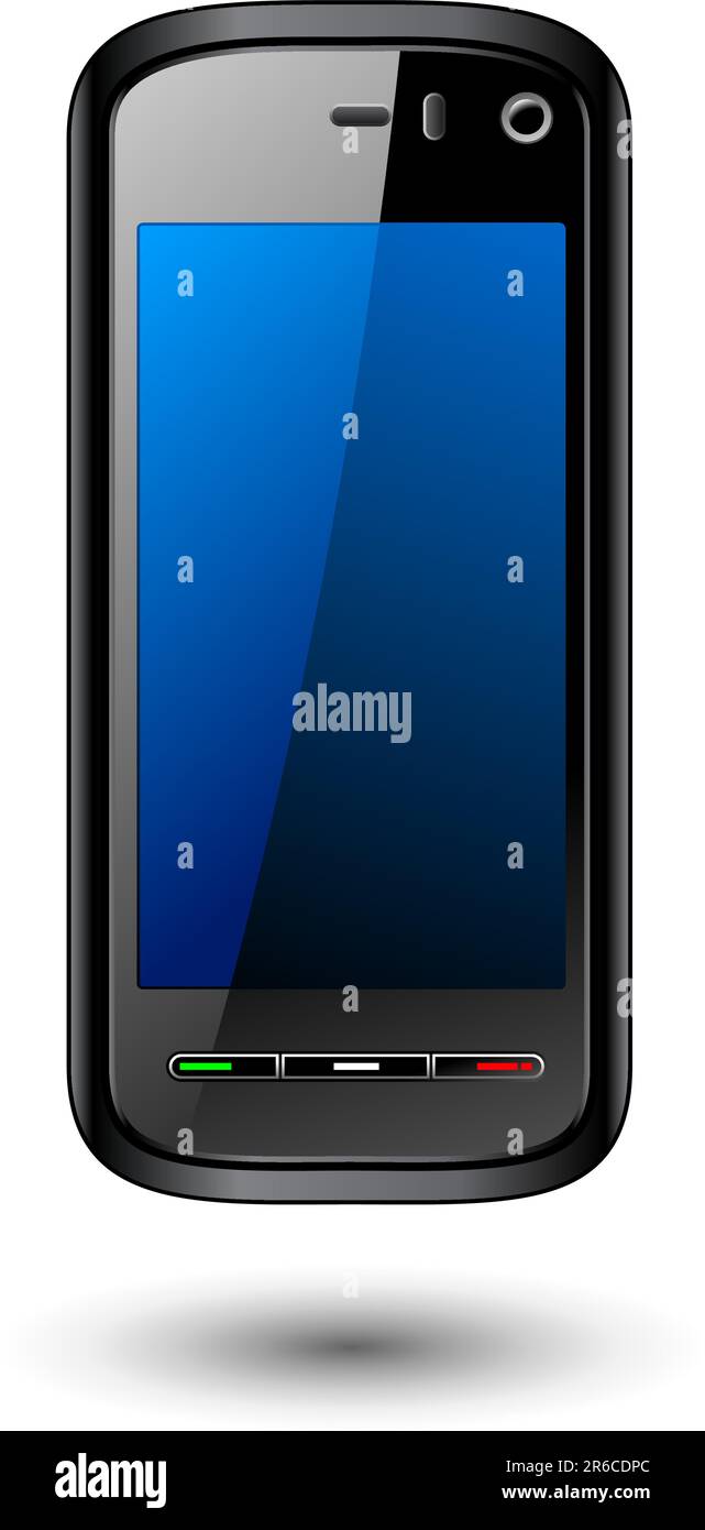 Mobile phone editable vector illustration Stock Vector Image & Art - Alamy