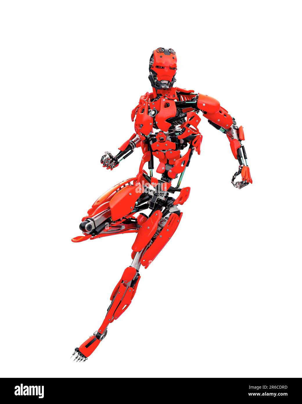 master cyber robot is ready to punch, 3d illustration Stock Photo - Alamy