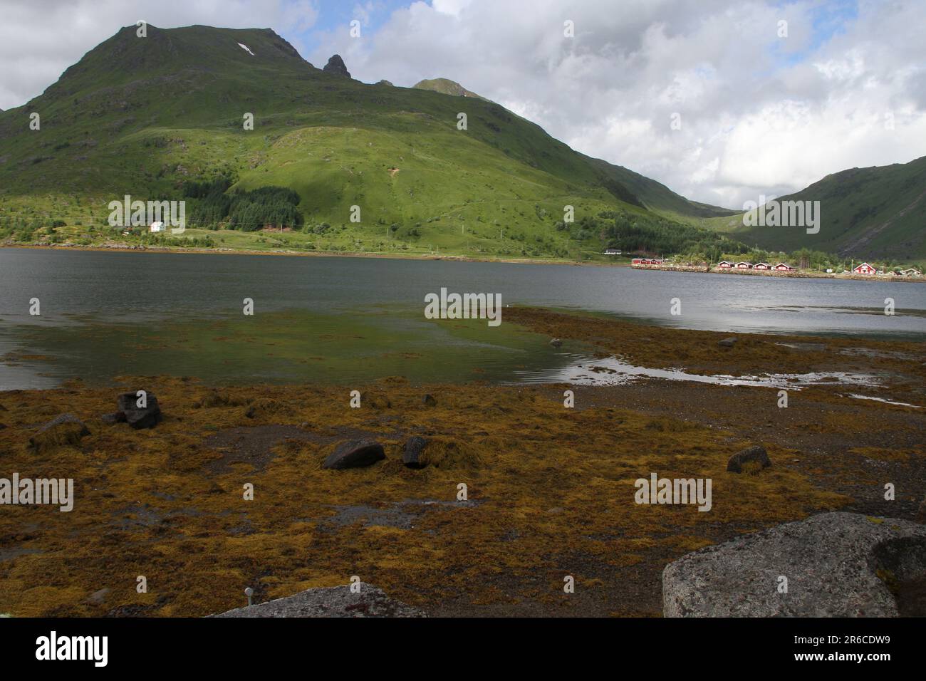 Lofoten peninsula, Norway, Mountains, lakes, and fjords Stock Photo - Alamy
