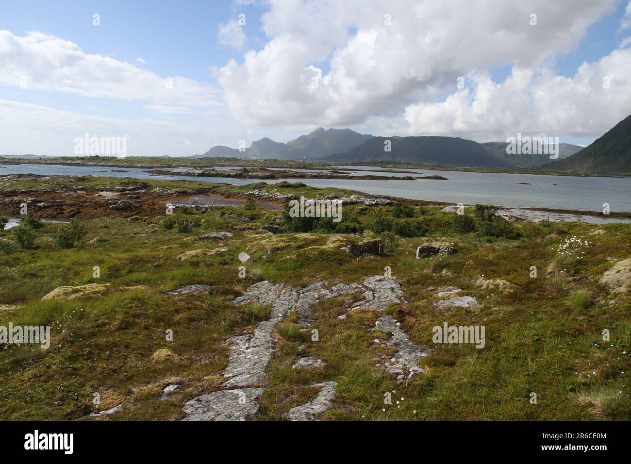 Lofoten peninsula, Norway, Mountains, lakes, and fjords Stock Photo - Alamy