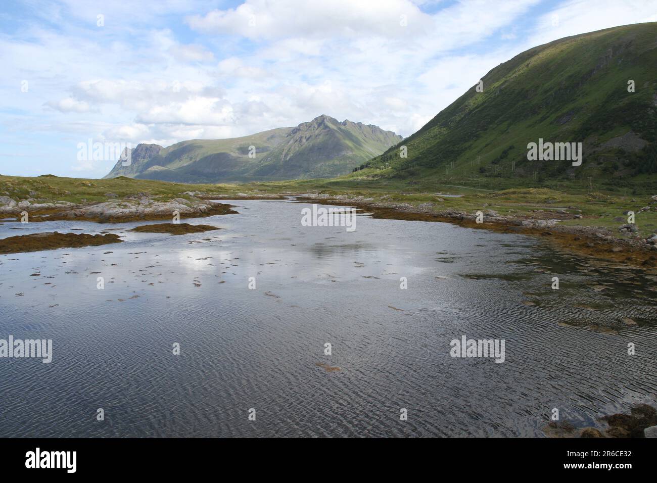Lofoten peninsula, Norway, Mountains, lakes, and fjords Stock Photo - Alamy