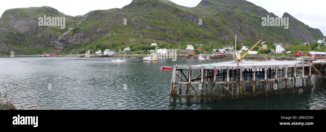Lofoten peninsula, Norway, Mountains, lakes, and fjords Stock Photo - Alamy