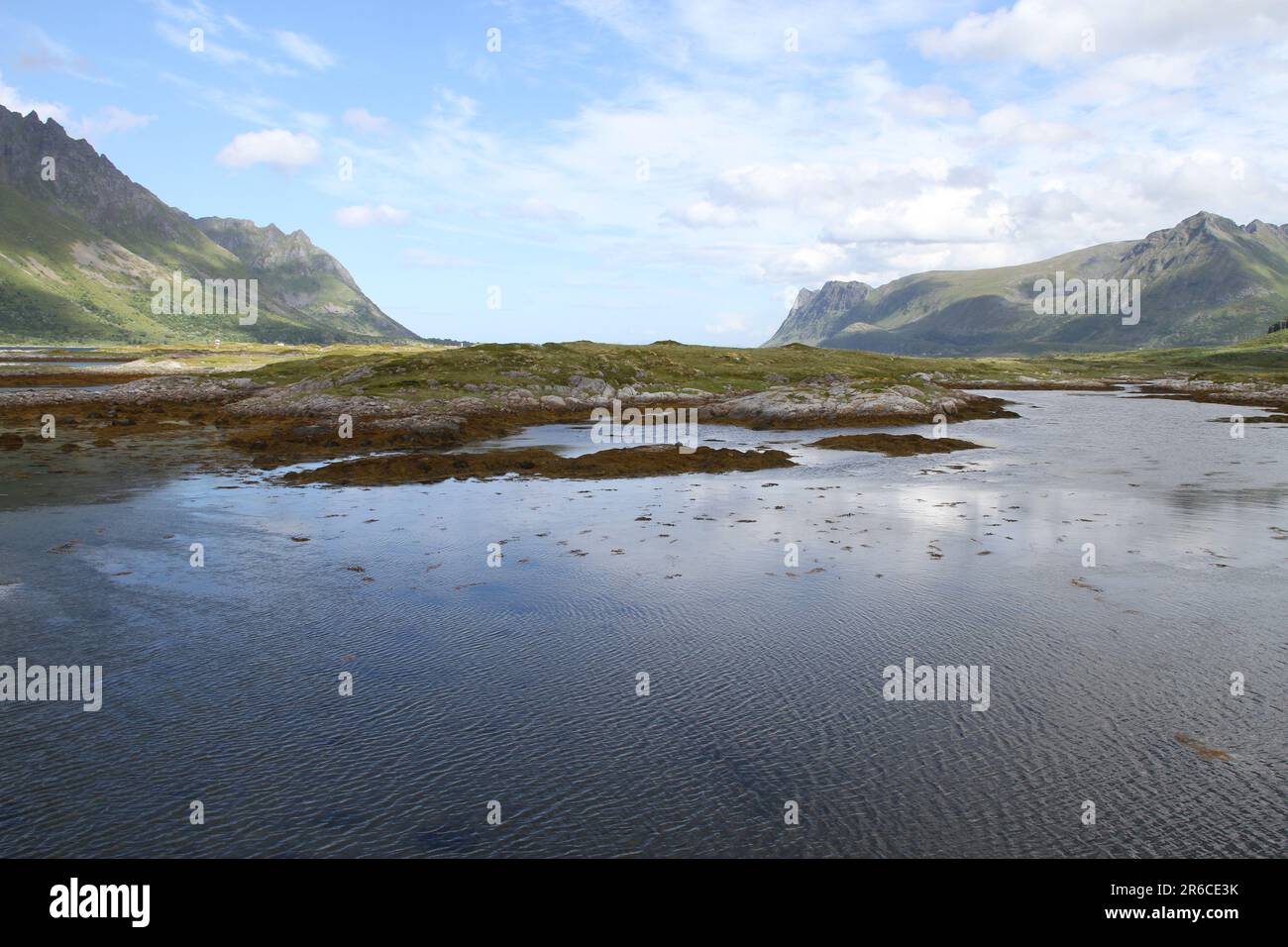 Lofoten peninsula, Norway, Mountains, lakes, and fjords Stock Photo - Alamy