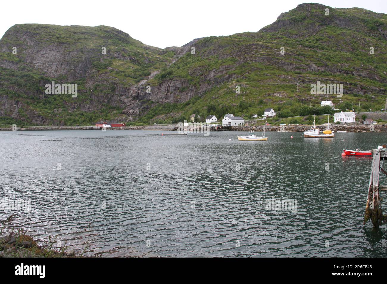 Lofoten peninsula, Norway, Mountains, lakes, and fjords Stock Photo - Alamy