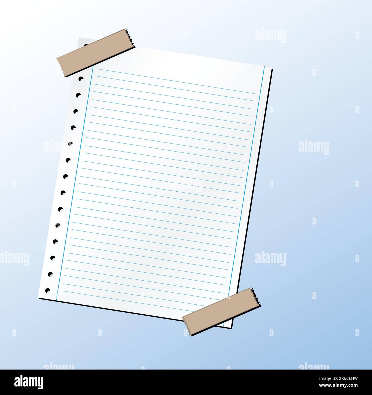 Notebook empty paper notes Stock Vector Images - Alamy