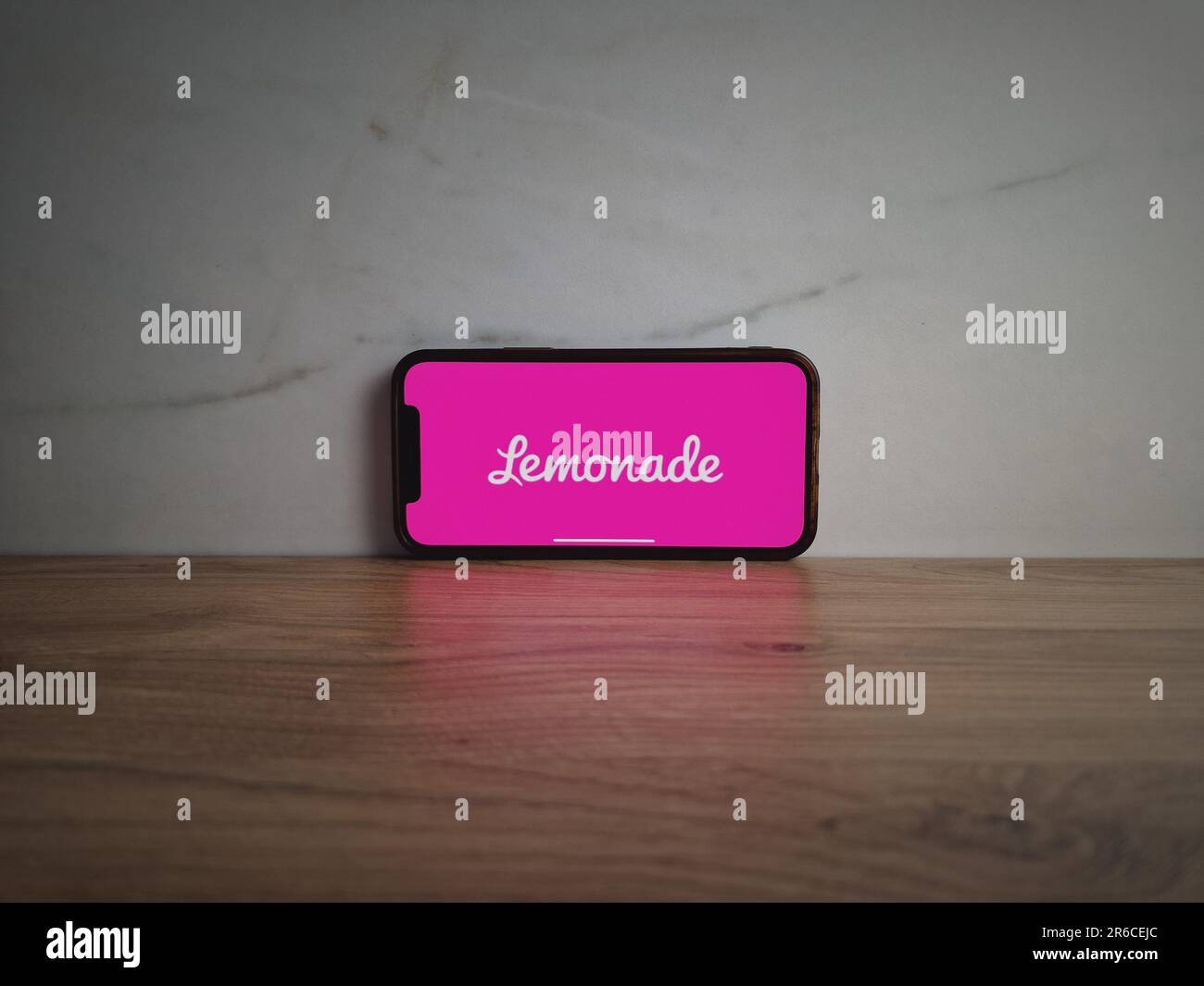 Konskie, Poland - June 08, 2023: Lemonade Inc insurance company logo ...