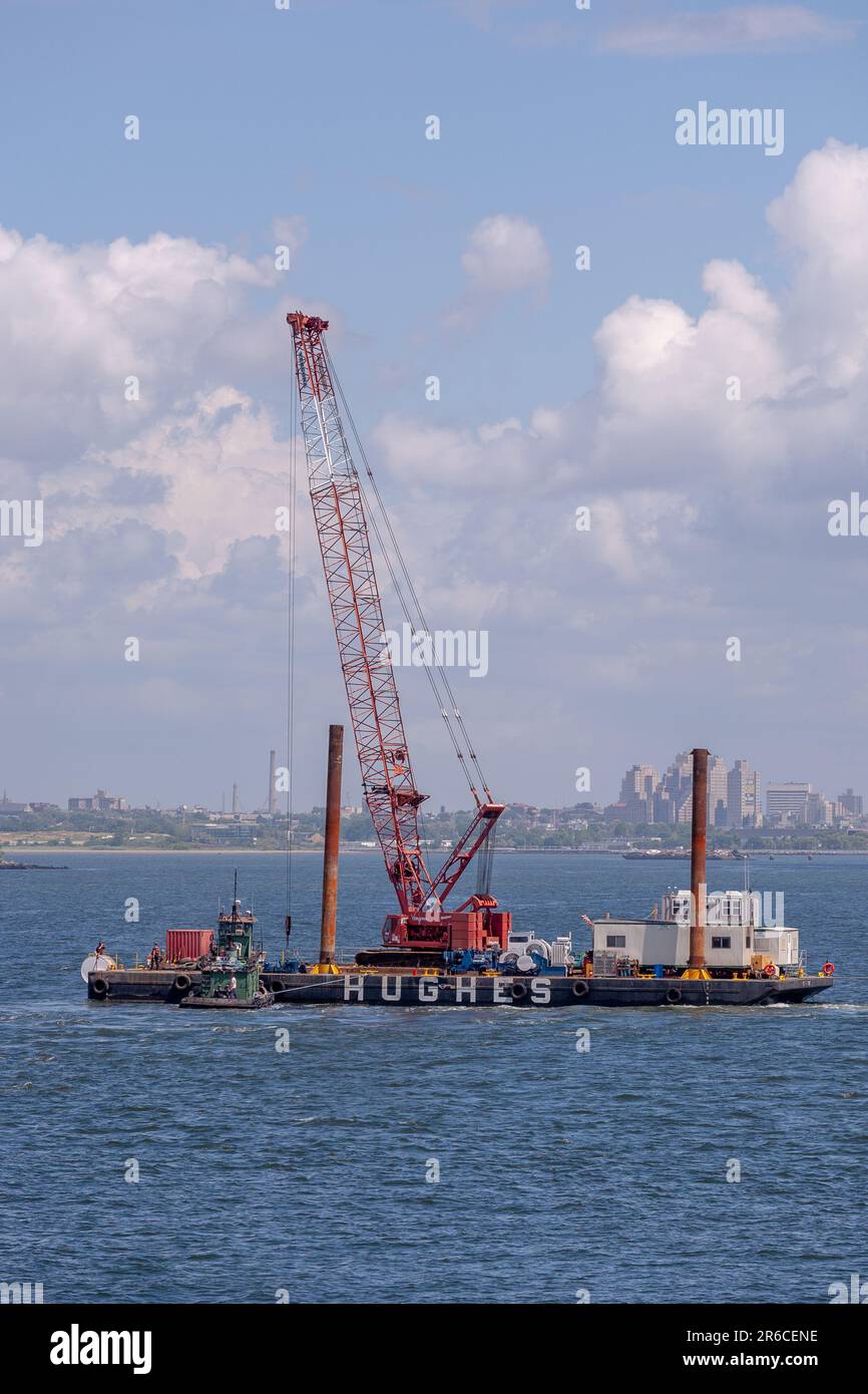 Liberty island pylons hi-res stock photography and images - Alamy