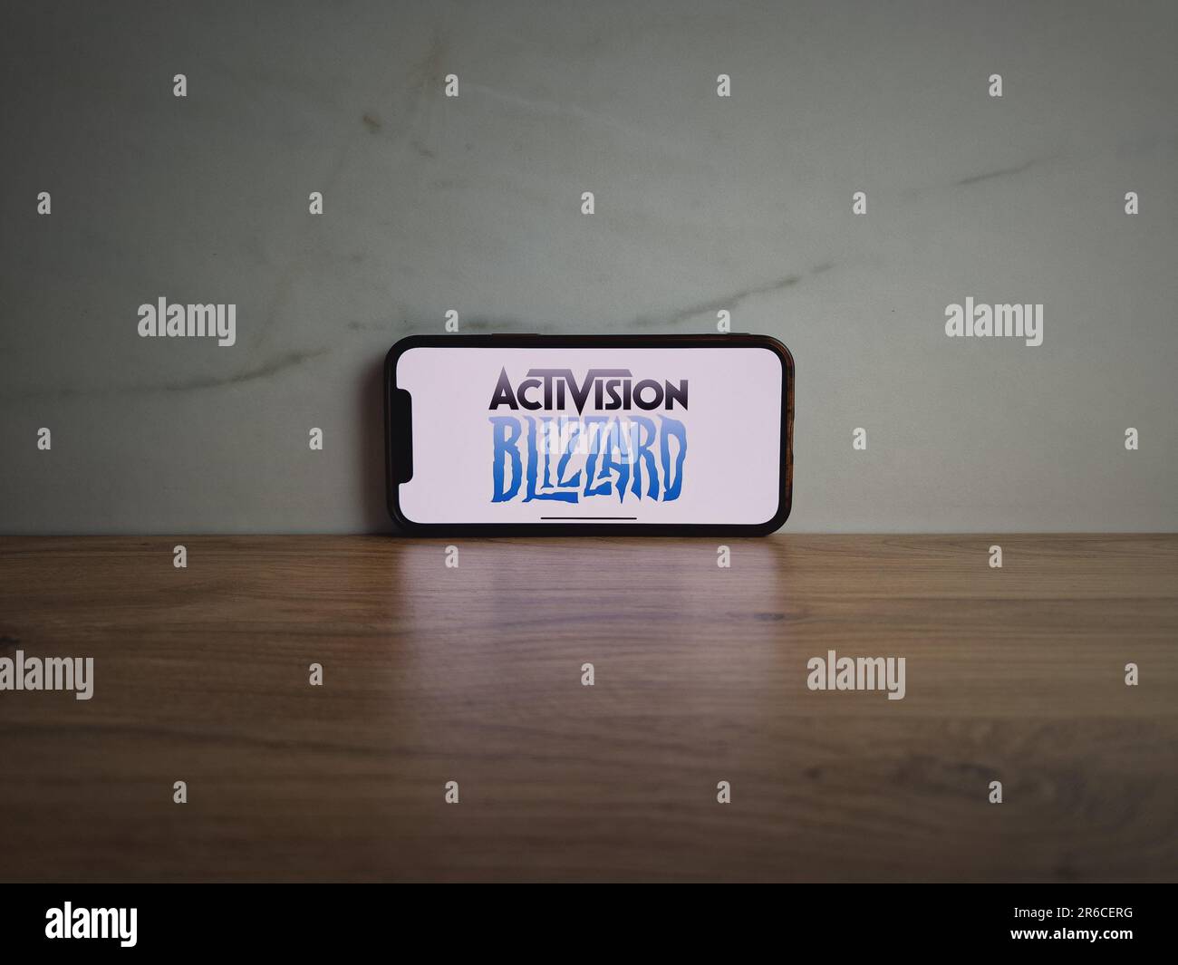 Konskie, Poland - June 08, 2023: Activision Blizzard video game company ...