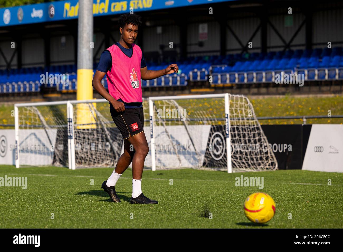 Bridgend, UK. 08th June, 2023. Penybont training session ahead of their ...