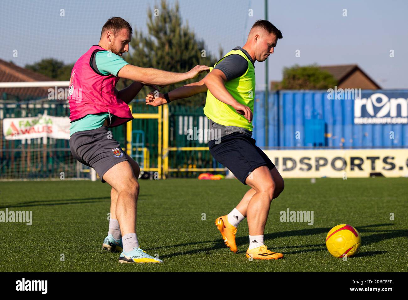Bridgend, UK. 08th June, 2023. Dan Jefferies of Penybont at training ...