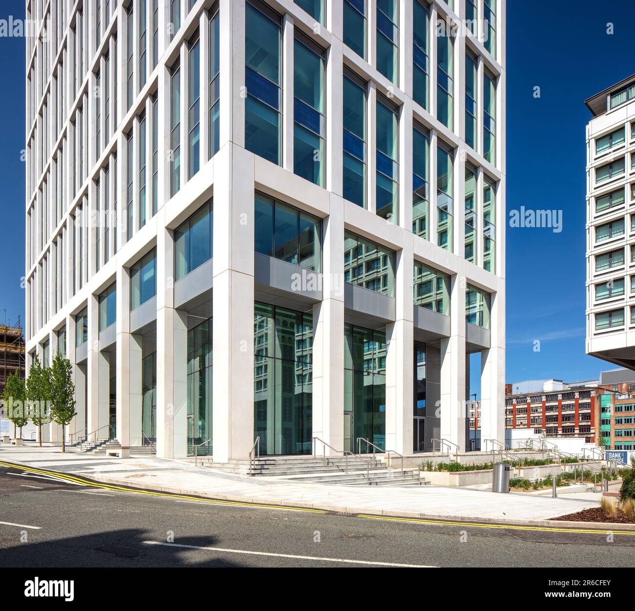 Daytime external views in sunshine of Bank House, Newcastle upon Tyne ...