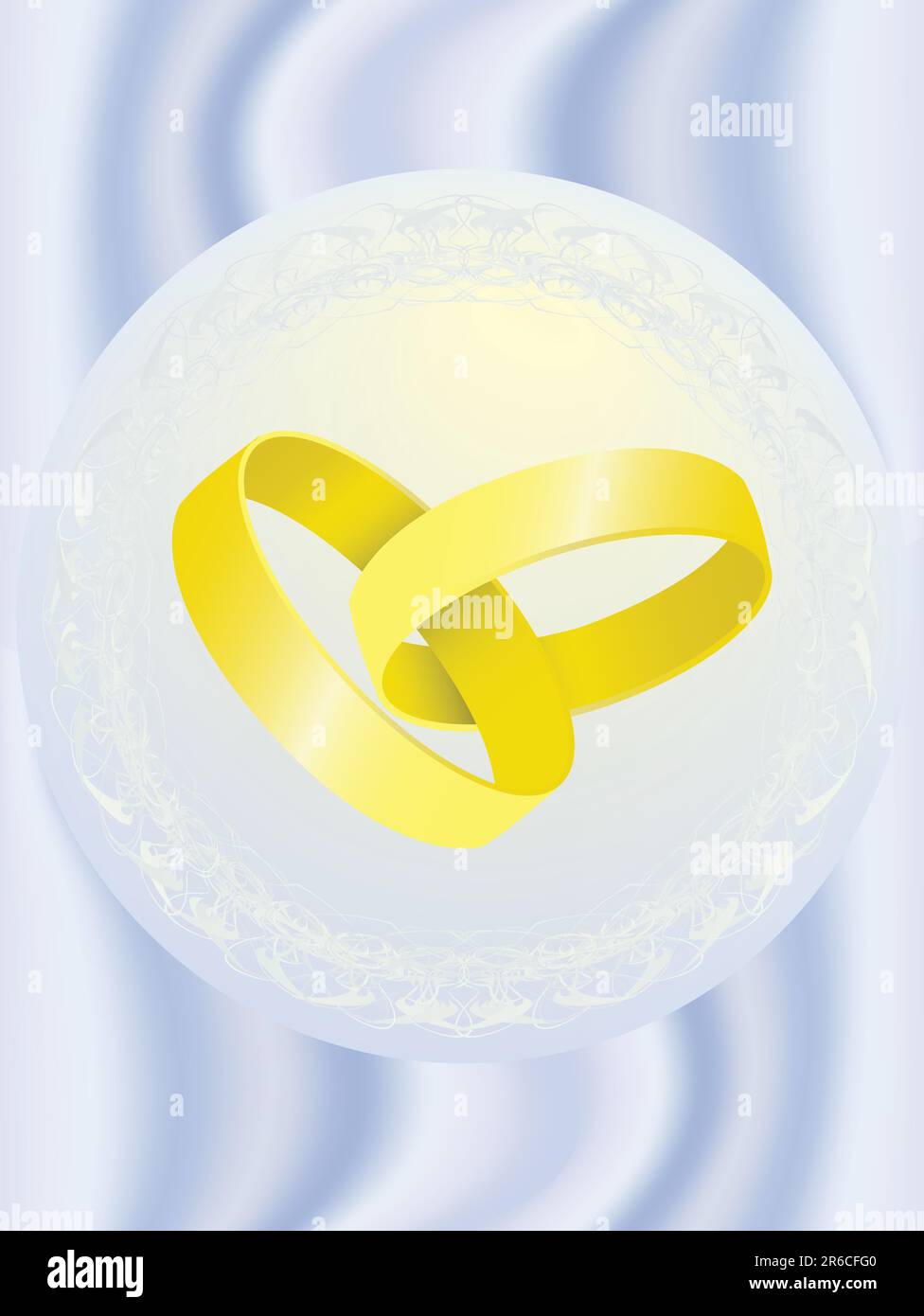 Two gold wedding rings in a vector Stock Vector Image & Art - Alamy