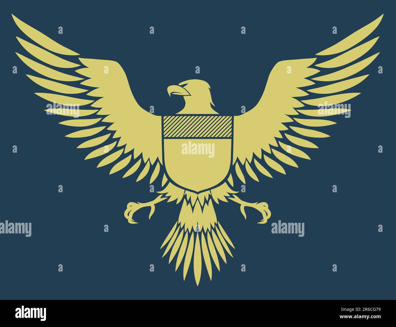 Illustration coat of arms bird medieval eagle hi-res stock photography ...