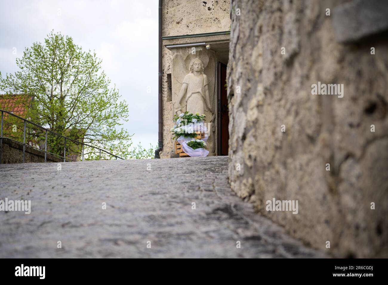 Lenningen, Germany, April 30 2023: Confirmation in Martinskirche ...