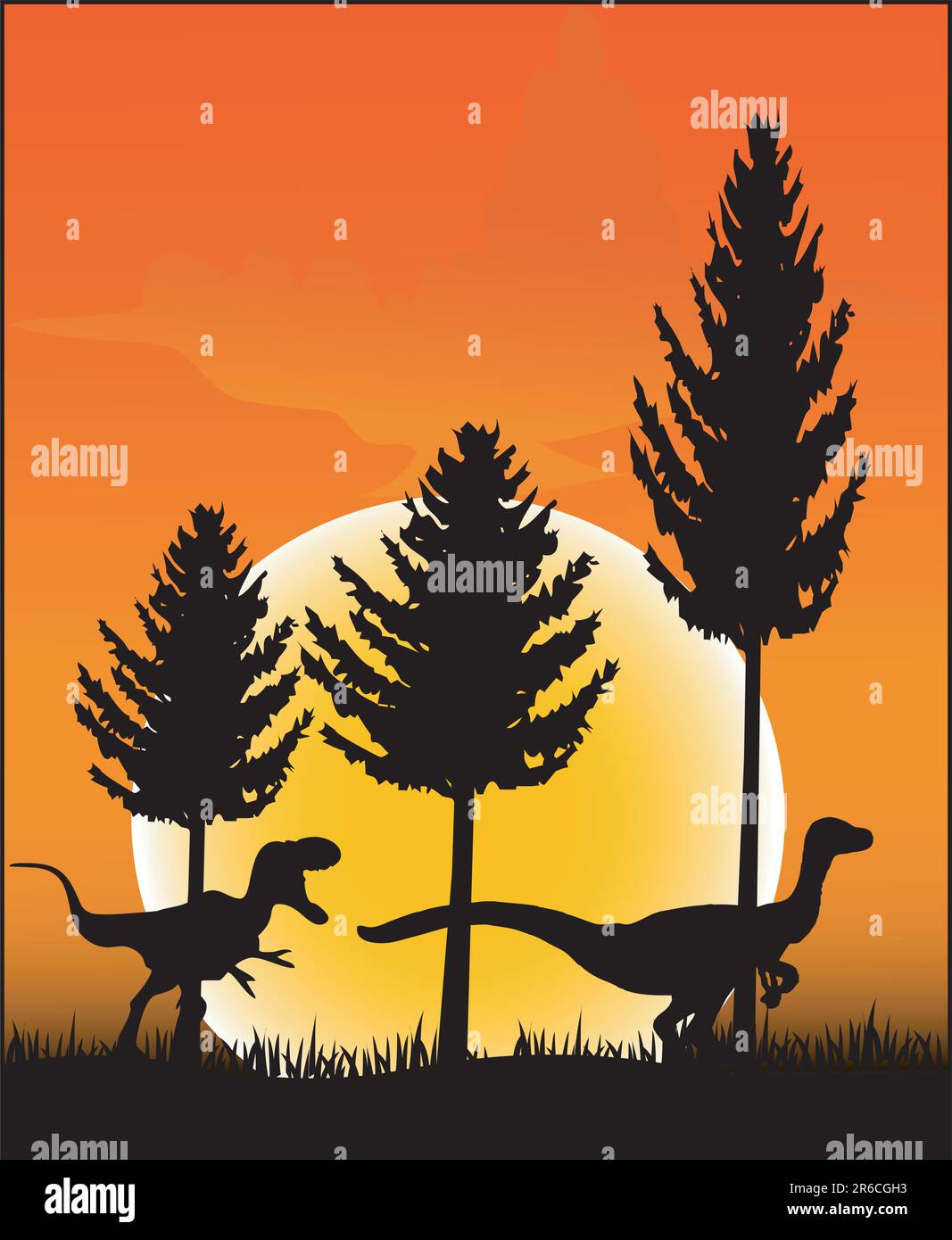 Dinosaur reproduction Stock Vector Images - Alamy