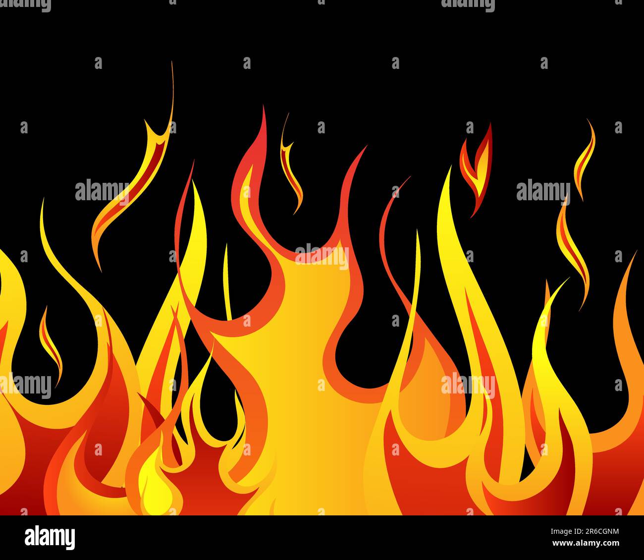 Inferno fire vector background for design use Stock Vector Image & Art ...