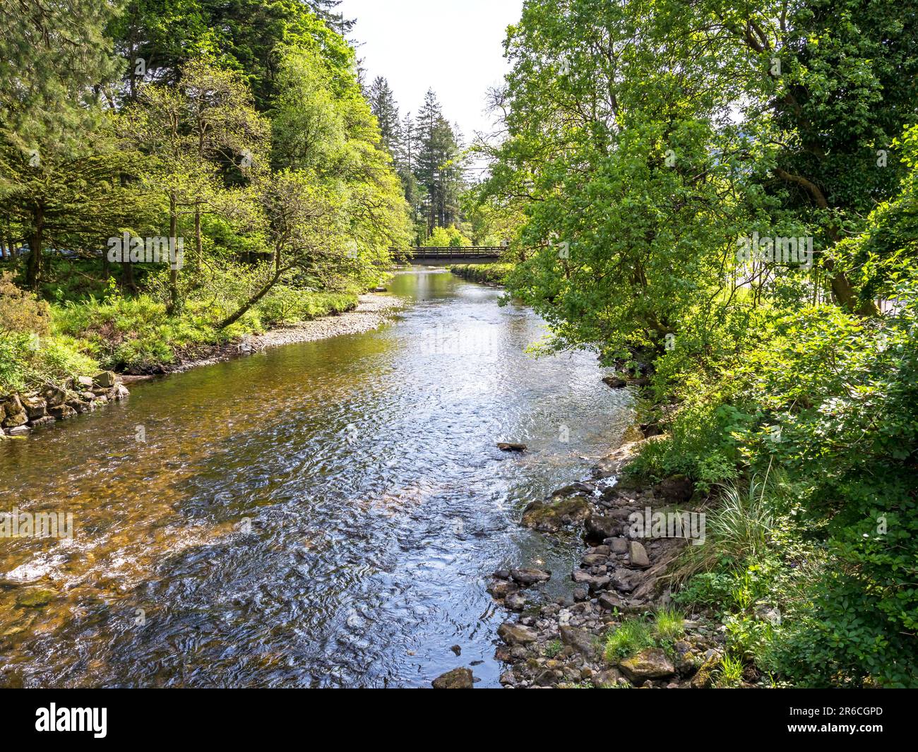 River Eachaig at Benmore on the Cowal Peninsula, Argyll, Scotland Stock ...