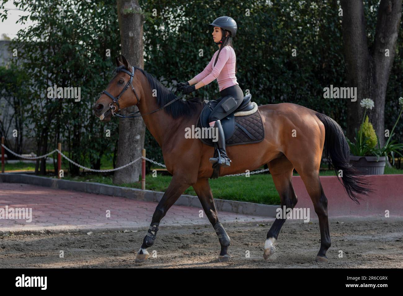 Mexican woman riding a horse hi-res stock photography and images - Alamy
