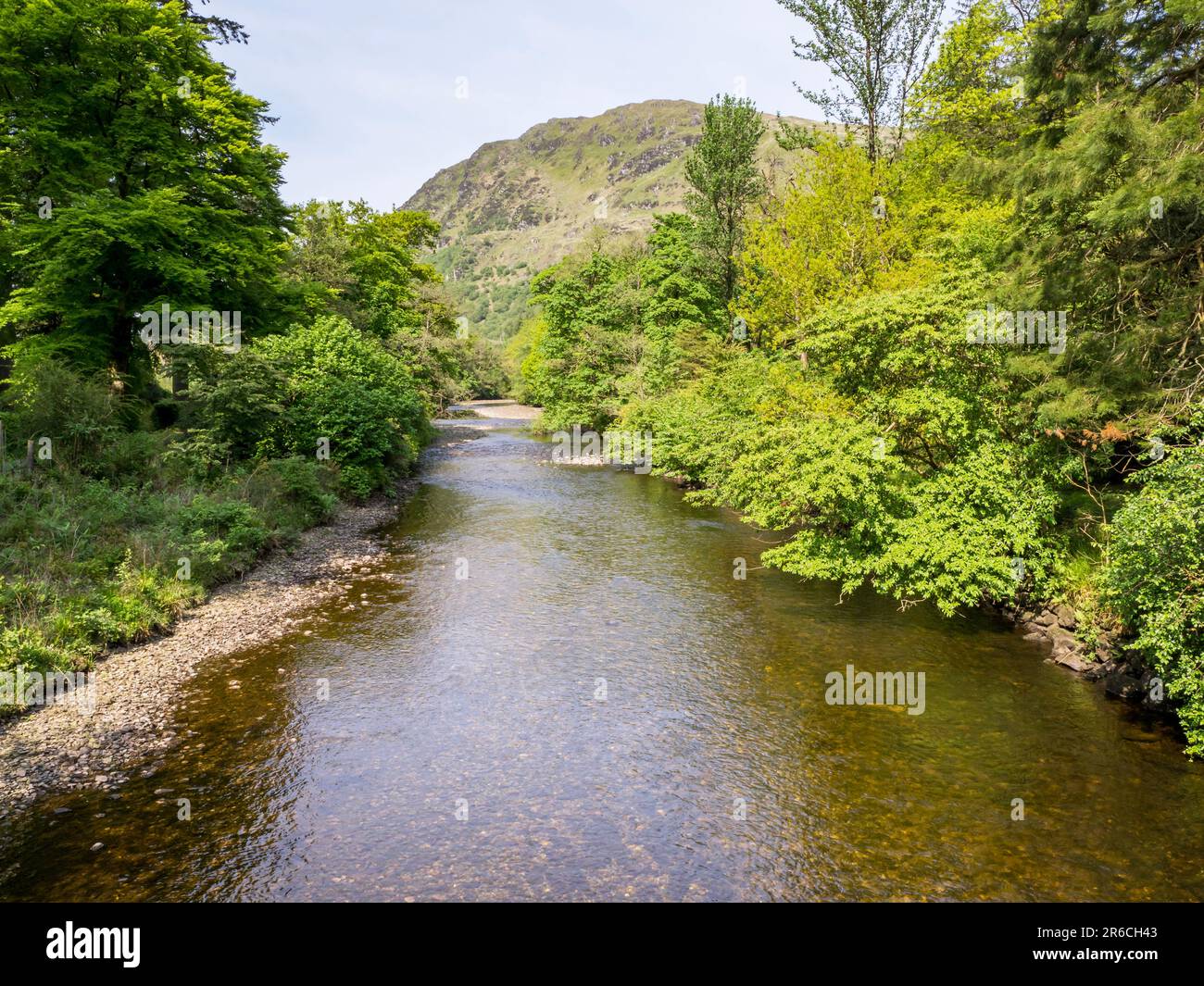River Eachaig at Benmore on the Cowal Peninsula, Argyll, Scotland Stock ...