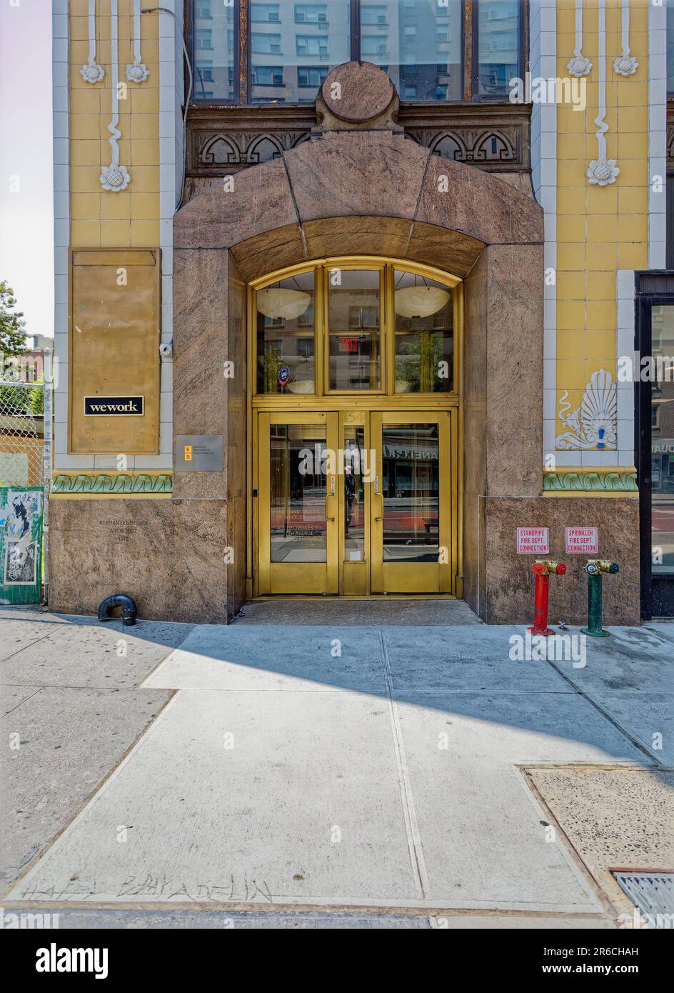 Terra cotta detail, 154 West 14th Street. The loft building’s original ...