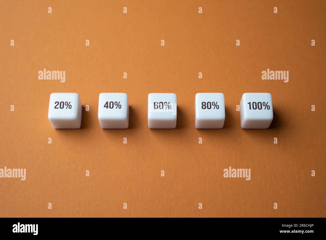 Growing percentage bar up to 100. Maximum efficiency. Work progress ...