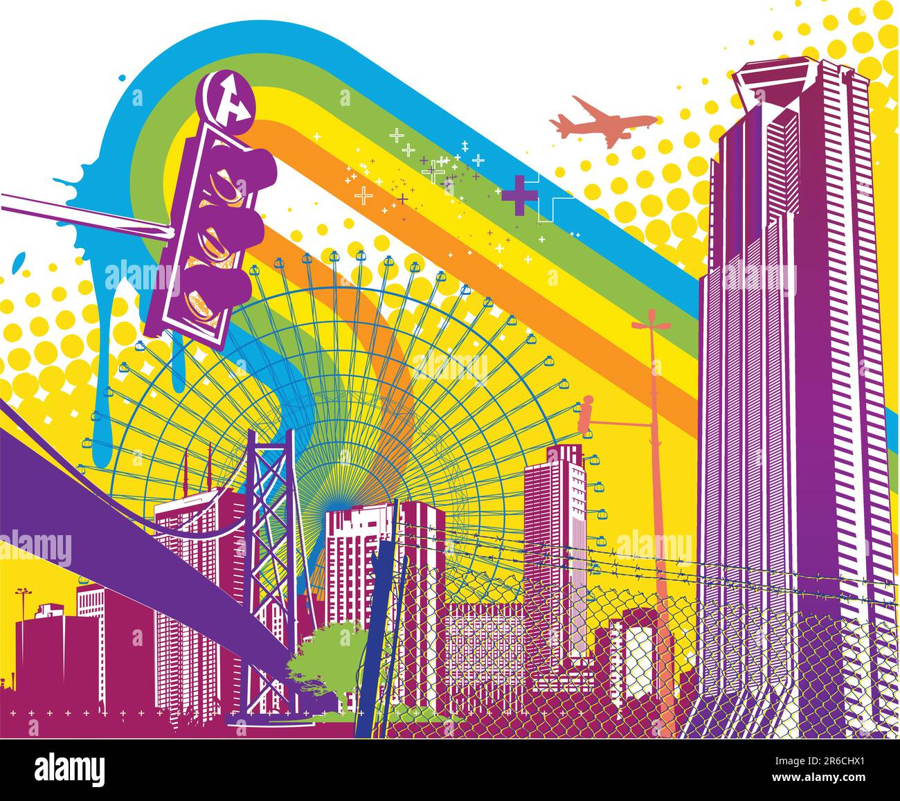 Vector illustration of style urban background Stock Vector Image & Art ...