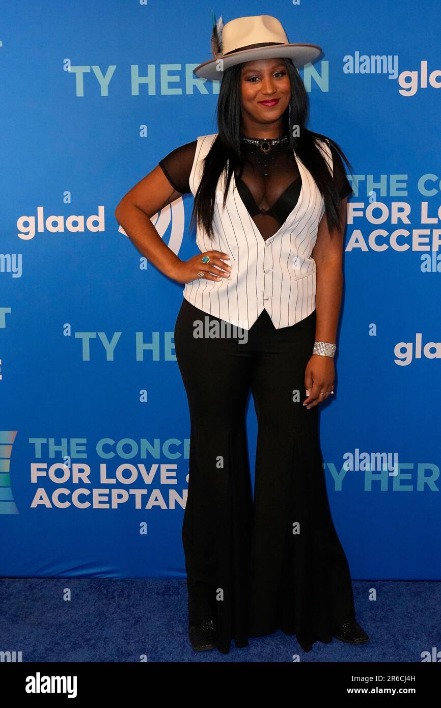 Jada Cato arrives for The Concert For Love and Acceptance, Wednesday ...