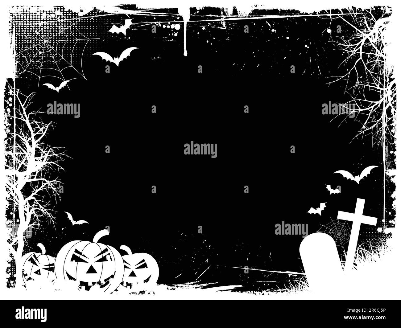 Grunge Halloween border Stock Vector Image & Art - Alamy