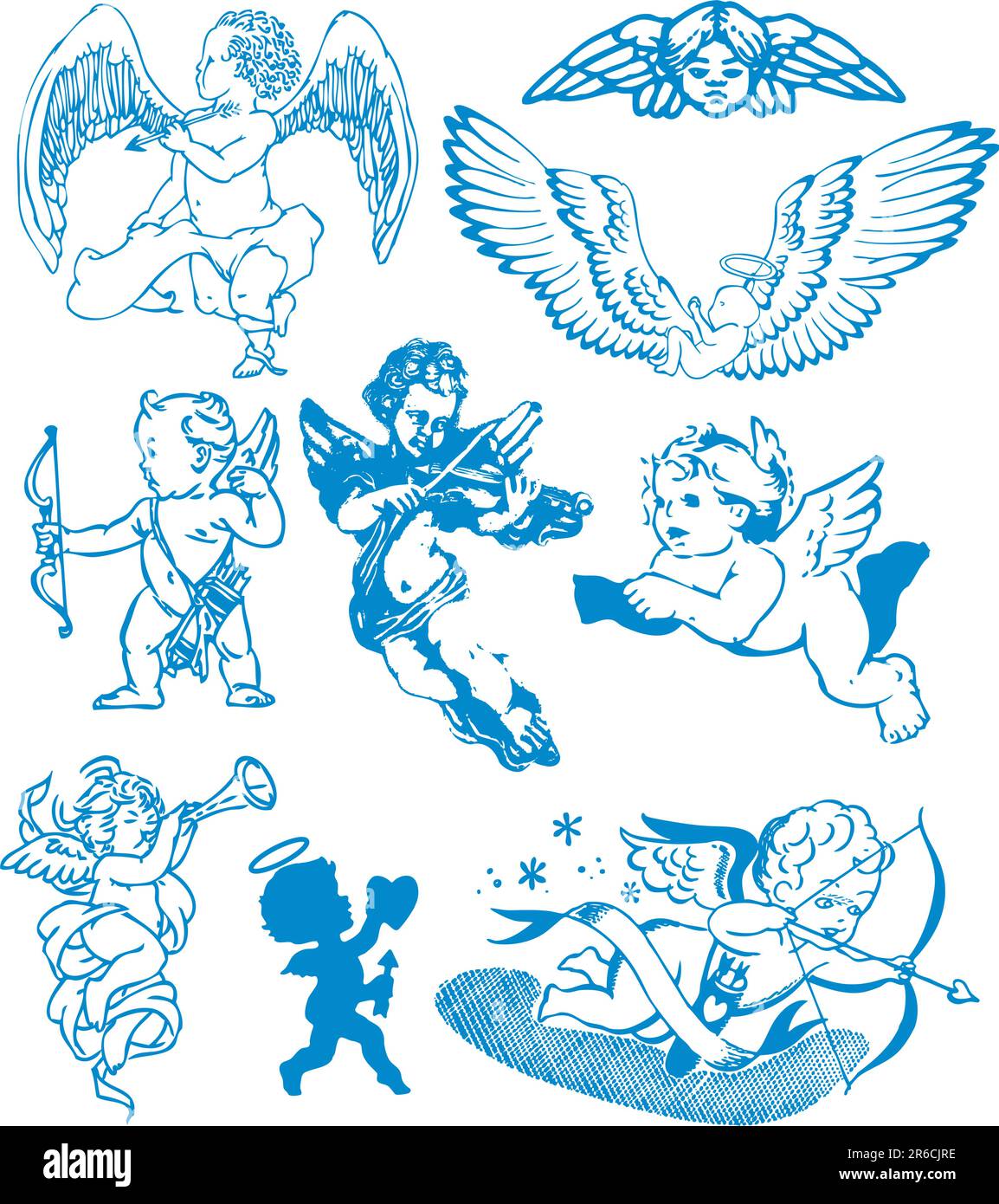 angel illustration for your own label Stock Vector Image & Art - Alamy