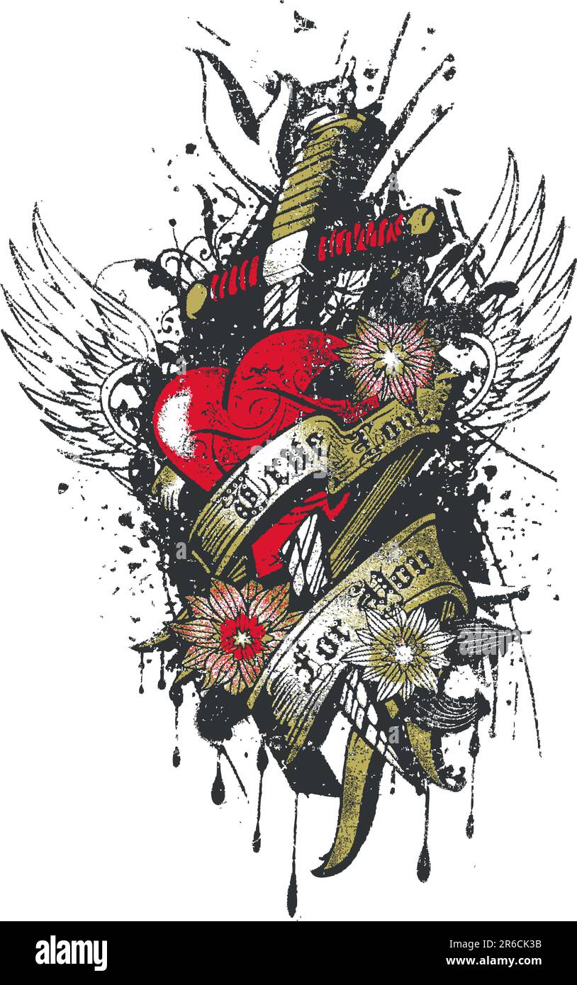 Heart crown sin religion design for your label Stock Vector Image & Art ...