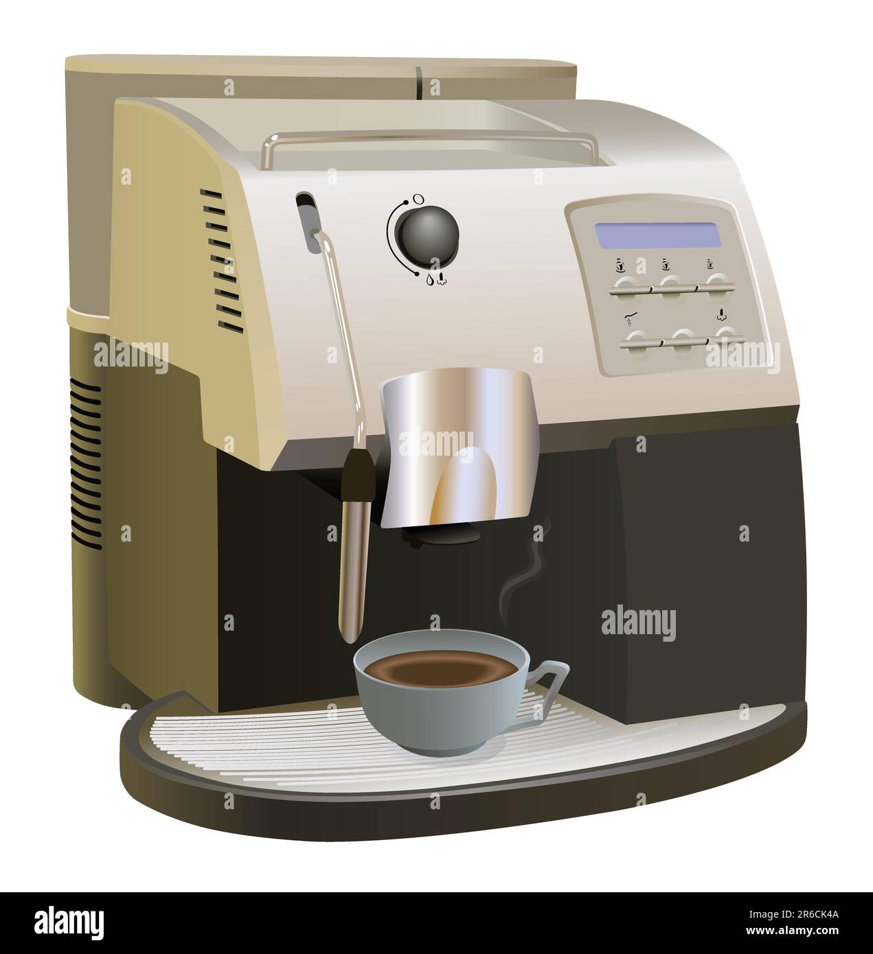 Close up coffee maker Stock Vector Images - Alamy