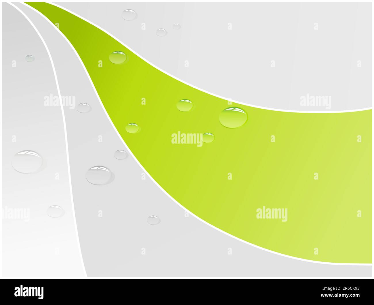 Rain drops leaf Stock Vector Images - Alamy
