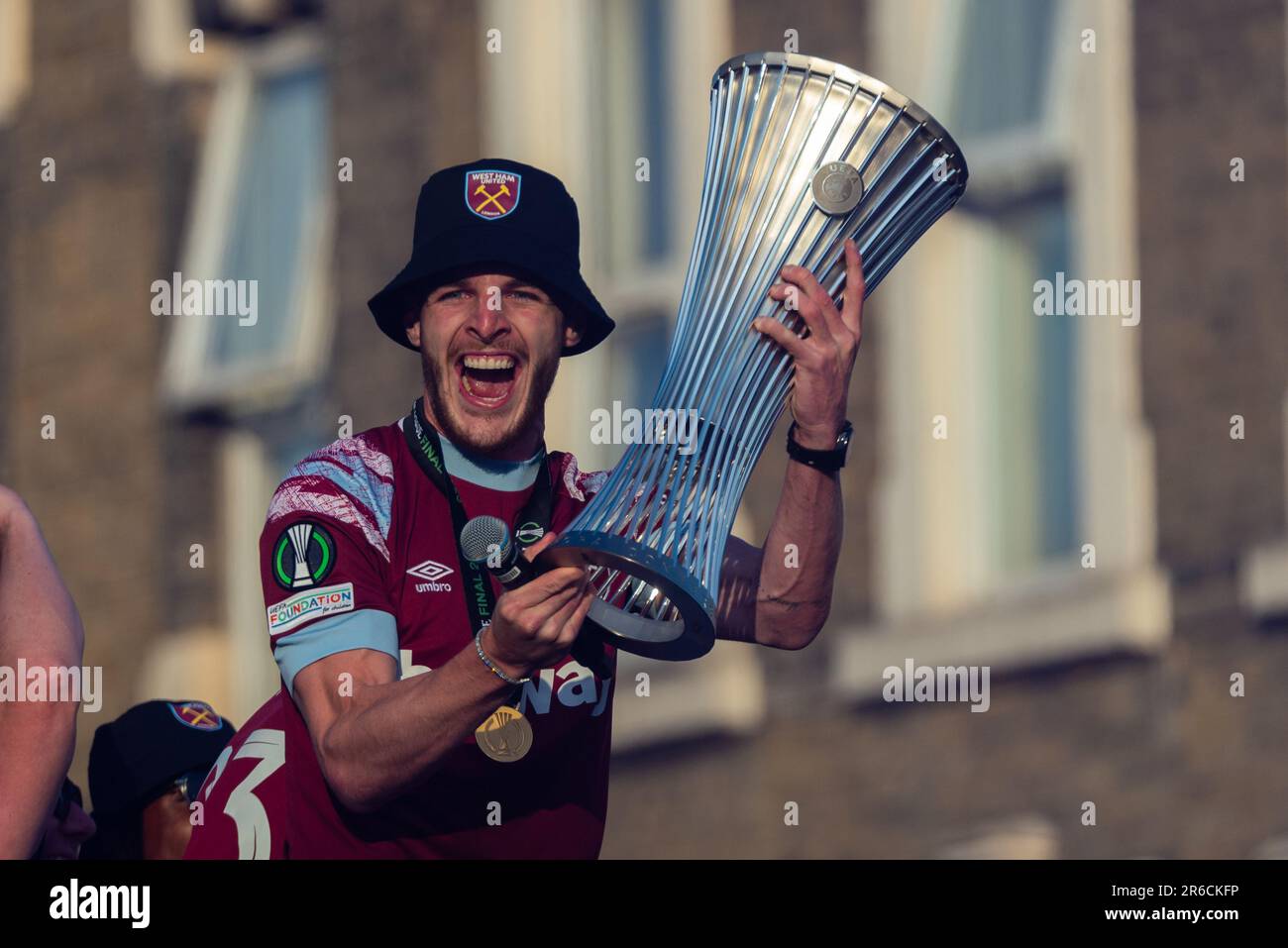 Newham, London, UK. 8th Jun, 2023. The players and staff of West Ham ...