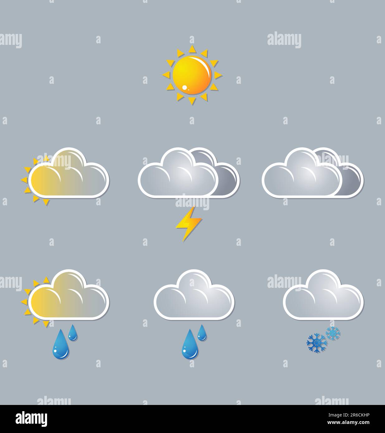 Sun moon icons vector Stock Vector Images - Alamy