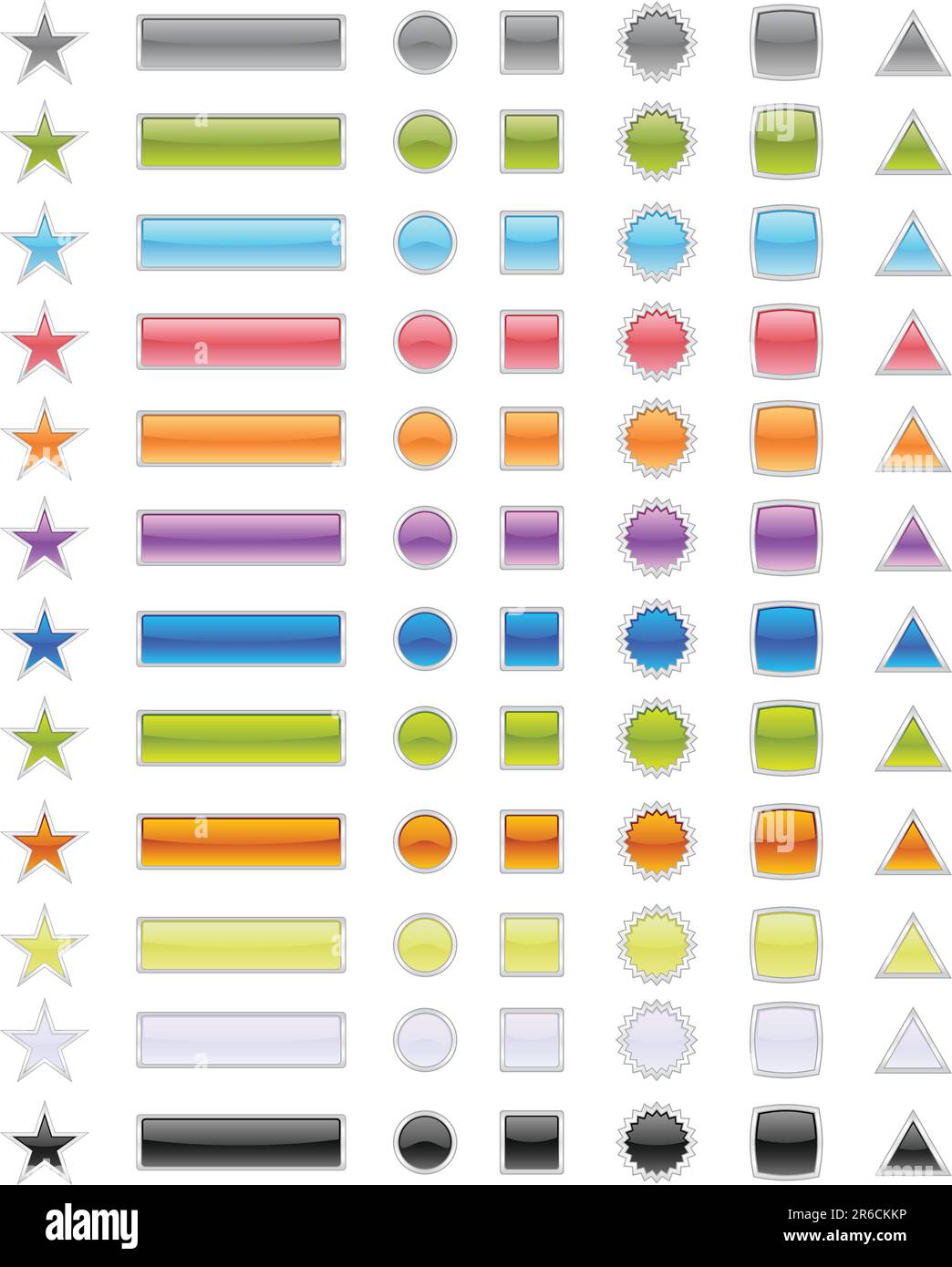 Vector illustraion of icon mix with different shapes Stock Vector Image ...