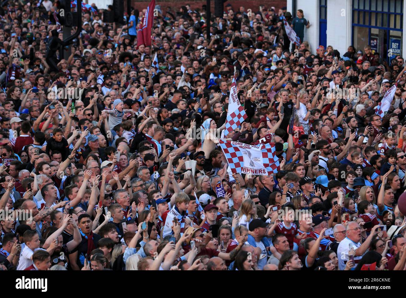 London, UK. 08th June, 2023. West Ham United fans during the West Ham ...
