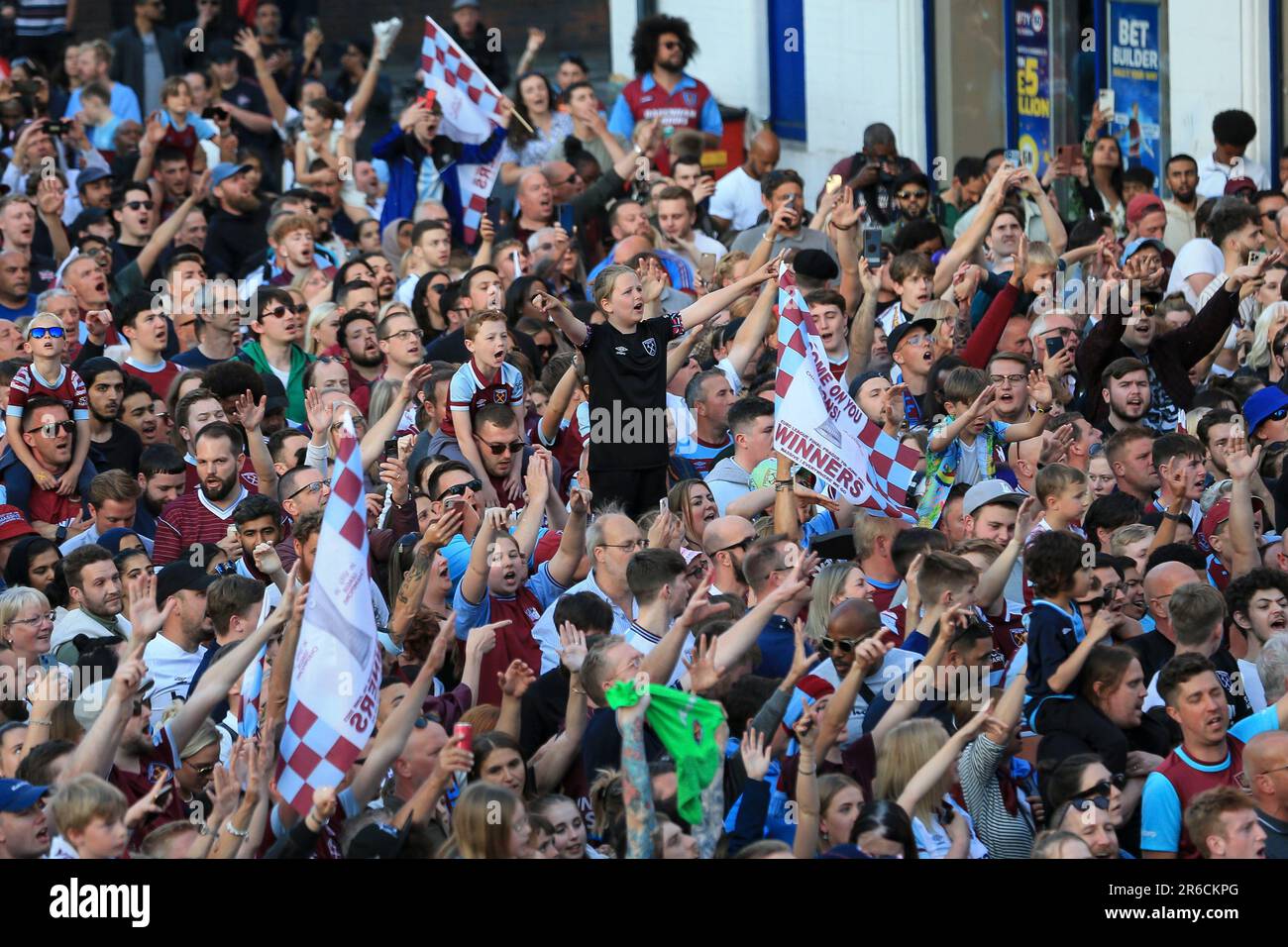 London, UK. 08th June, 2023. West Ham United fans during the West Ham ...