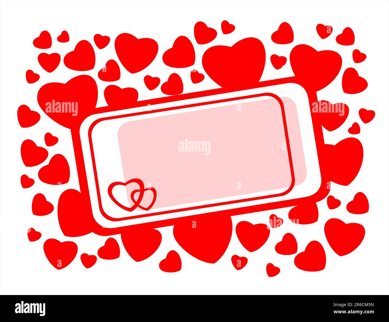 Ornate heart frame on a white background. Valentine's illustration ...