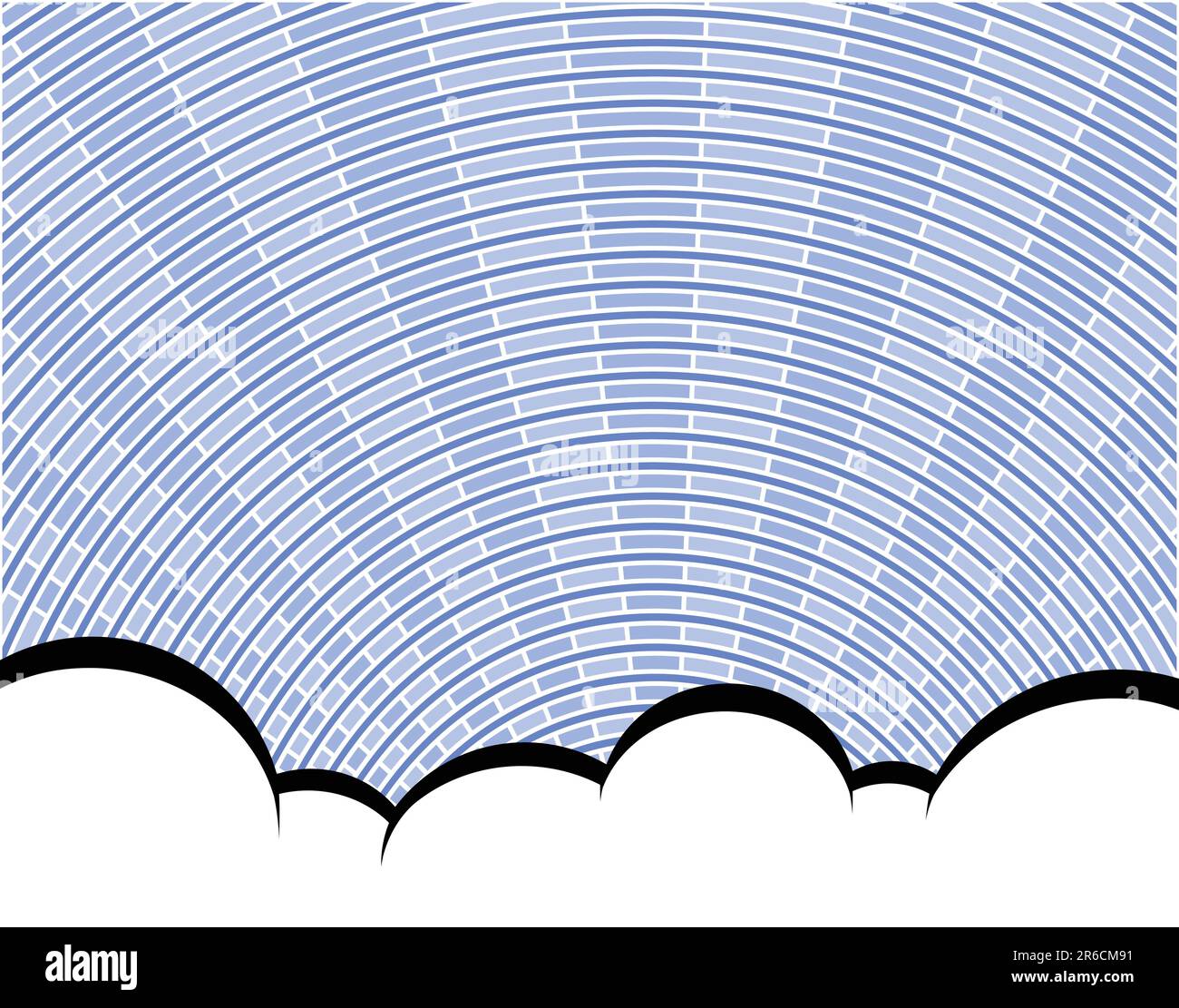 Editable vector illustration of clouds and blue sky Stock Vector Image ...