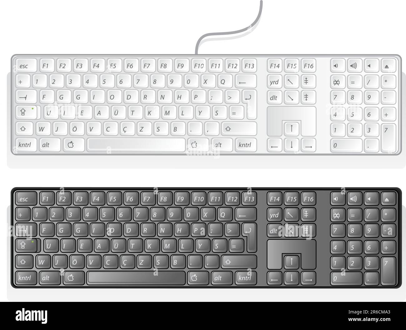 Employee keyboard Stock Vector Images - Alamy