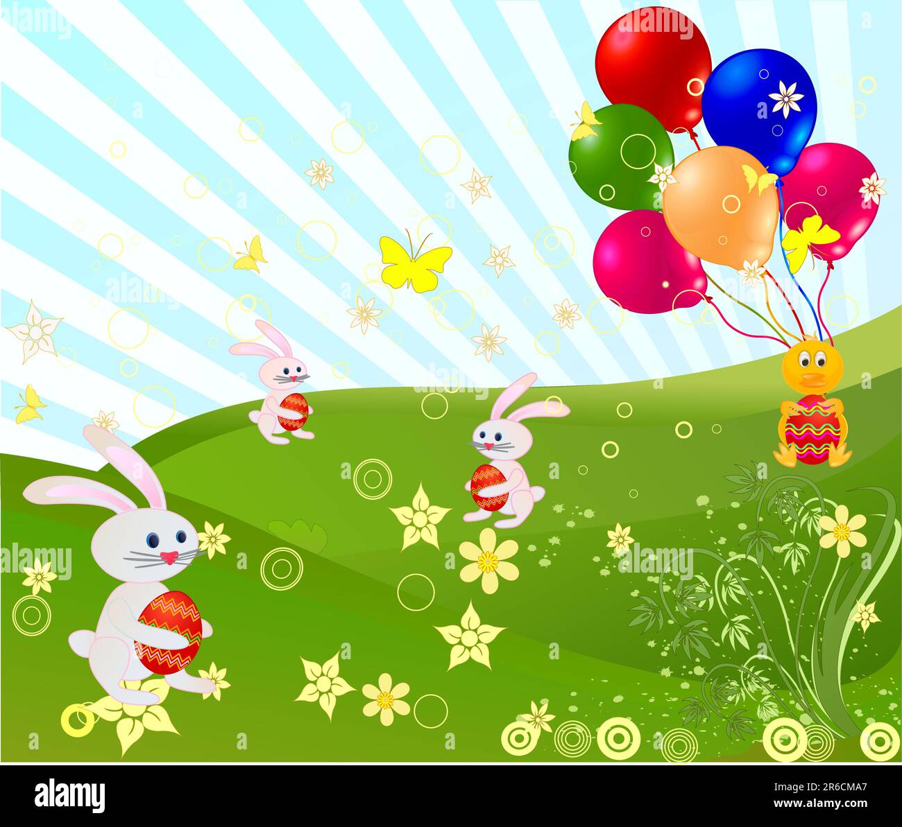 Easter artistic spring vector illustration Stock Vector Image & Art - Alamy